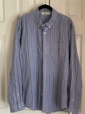 Alex Mill | Shirts | Alex Mill Mens Blue Multistripe Buttondown Shirt ...
